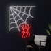 Spider Web Neon Light, Spider Web Led Light, Spider Neon Sign, Web Led ...