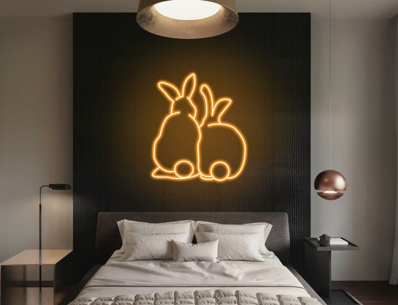 Rabbit Butt LED Neon Sign Cute Bunny Neon Sign Bunny Neon - Etsy