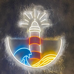 Lighthouse Neon Sign, Lighthouse Beacons Led Sign, Lighthouse Led Sign ...
