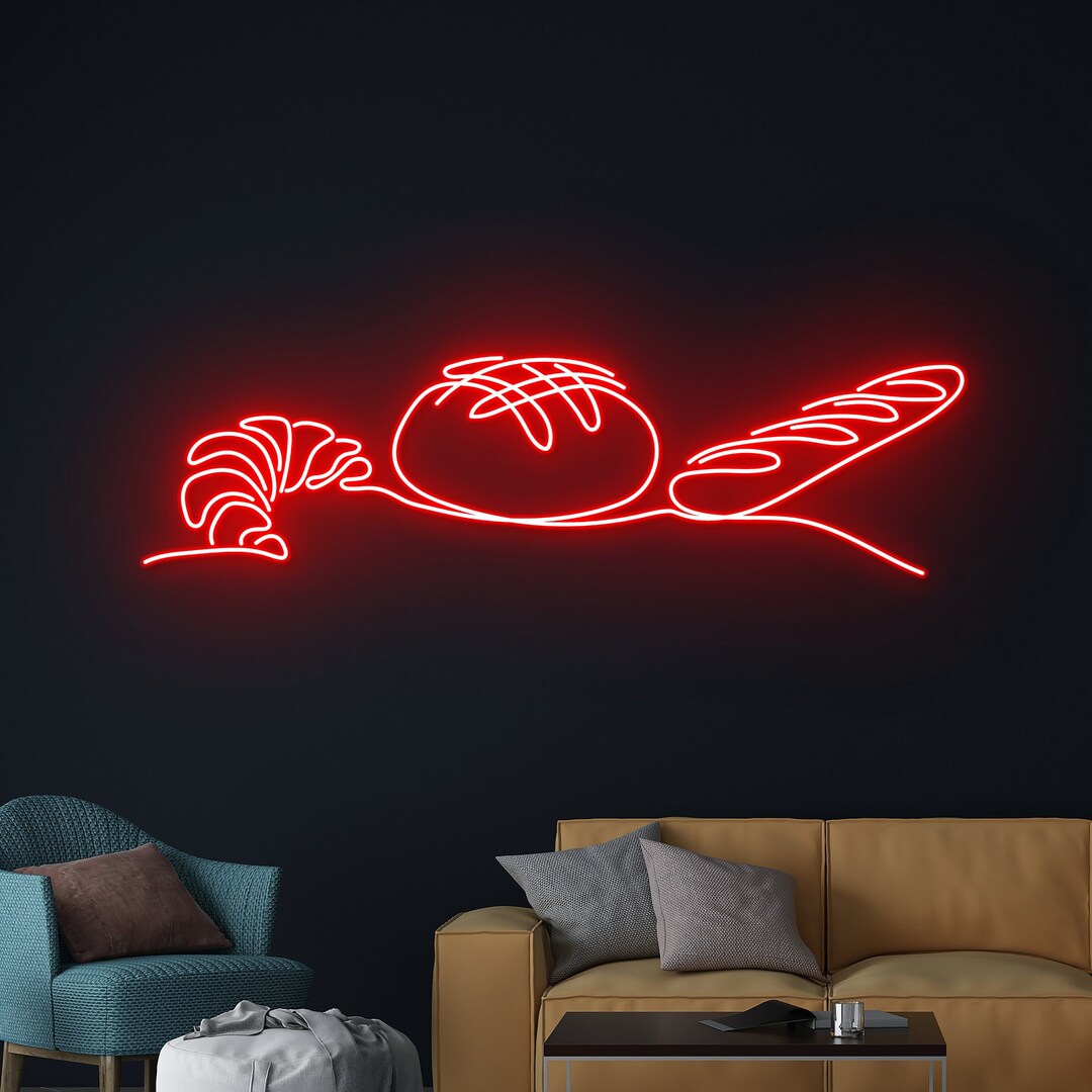Bakery Neon Light, Baker Led Light, Baking Led Sign, Bread Neon Sign ...