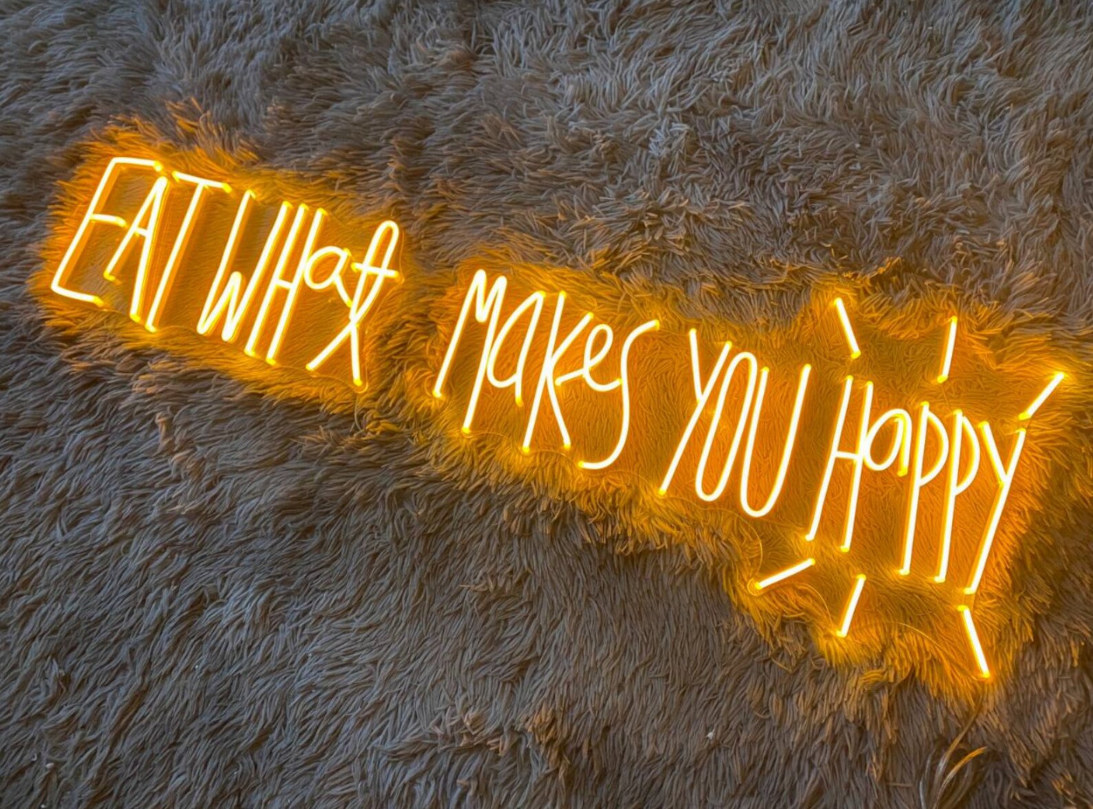 Eat What Makes You Happy Neon Sign, Eat What Makes You Happy Led Sign ...