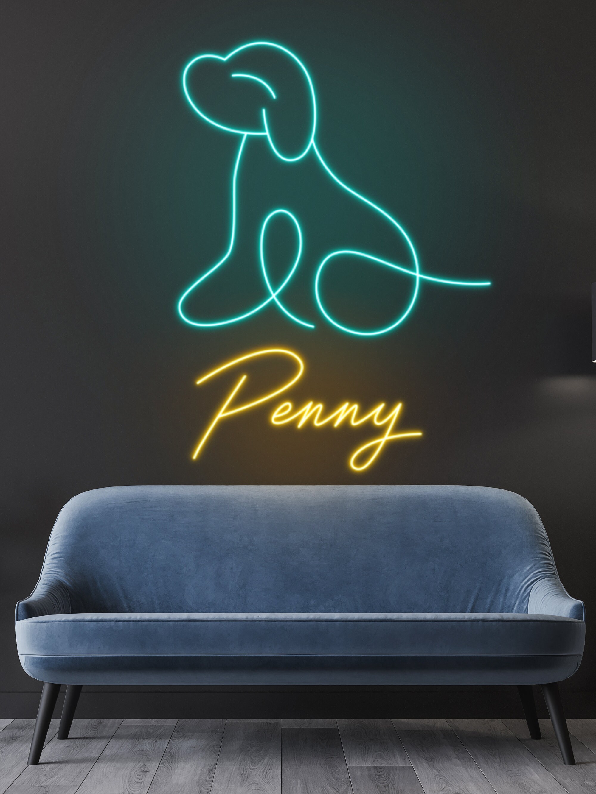 Custom Dog Name Neon Sign Dog Neon Sign Custom Dog Pet Neon - Etsy UK