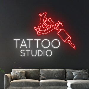 Tattoo Studio Neon Light, Tattoo Shop Led Sign, Tattoo Salon Led Light ...