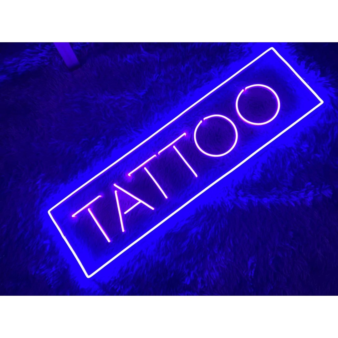 Tattoo Salon Led Neon Sign, Tattoo Shop Led Light, Wall Decor, Bar Pub ...