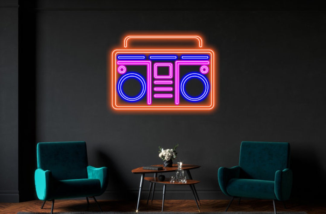Tape Neon Sign, Recorder Led Sign, Cassette Led Sign, Boombox Custom ...