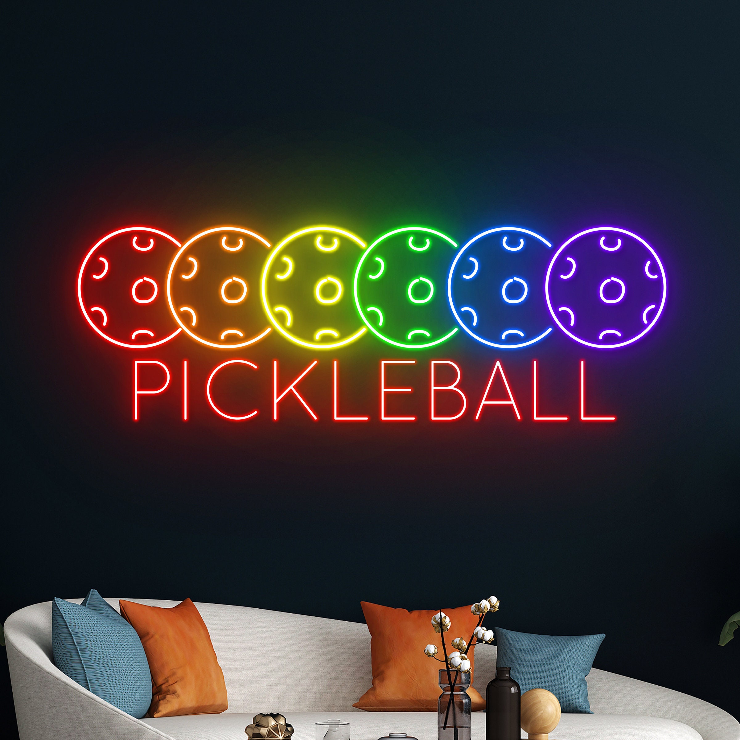Pickleball Neon Sign, Pickleball Neon Light, Pickleball LED Light ...
