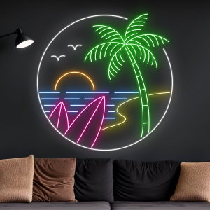 Custom Summer Neon Sign, Summer Chill Led Sign, Summer Vacation Led ...
