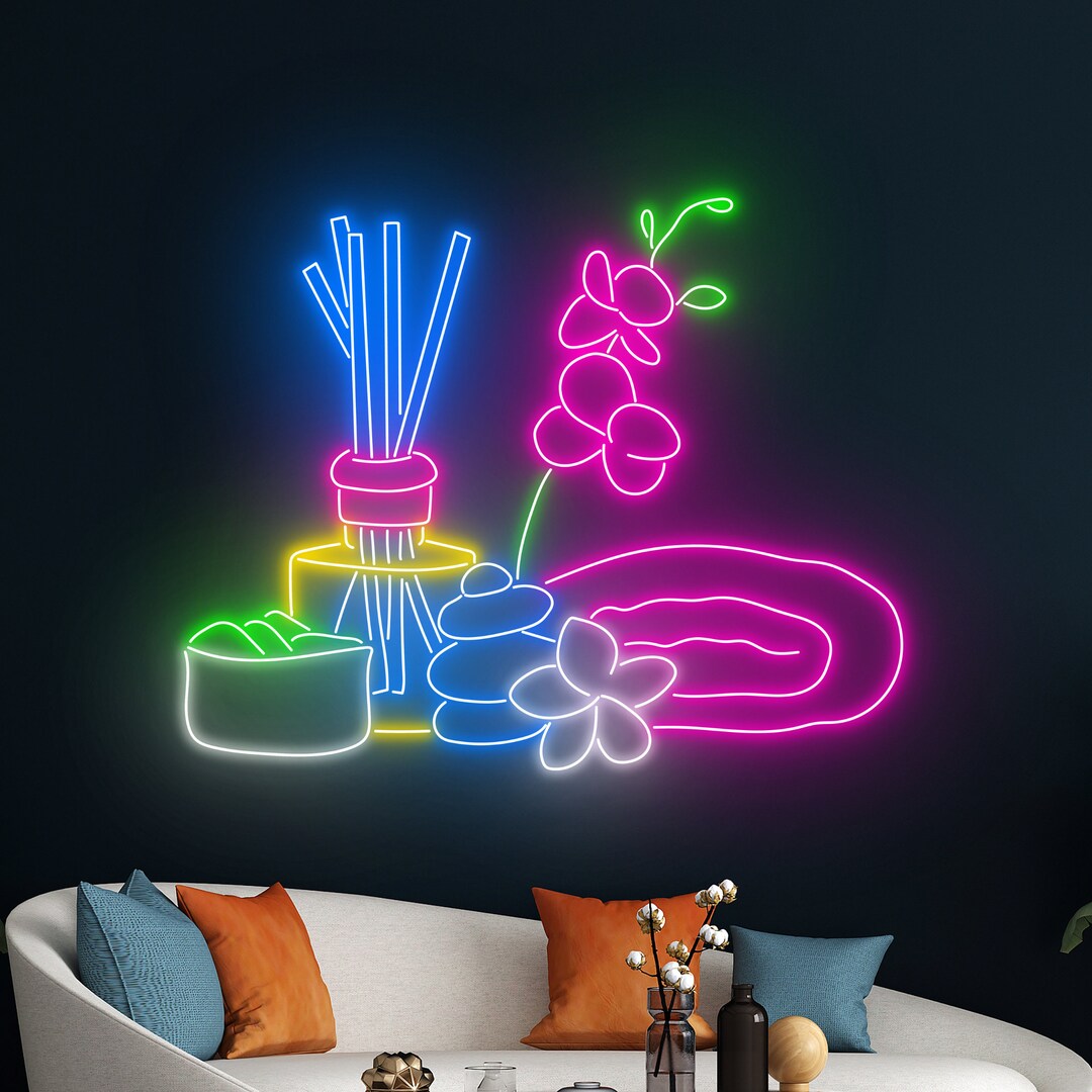 Massage Spa Neon Light Massage Spa Neon Sign Massage Led Lights Custom Neon Sign Best Ts