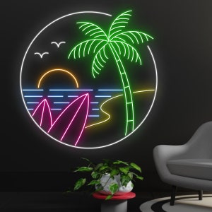 Custom Summer Neon Sign, Summer Chill Led Sign, Summer Vacation Led ...