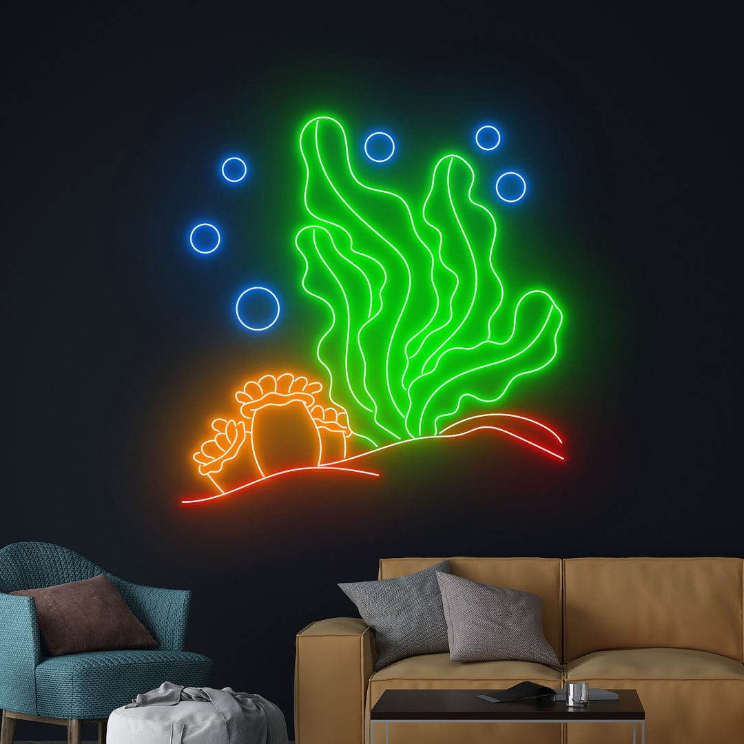 Coral Neon Sign, Coral Led Sign, Coral Neon Light, Coral LED Light ...