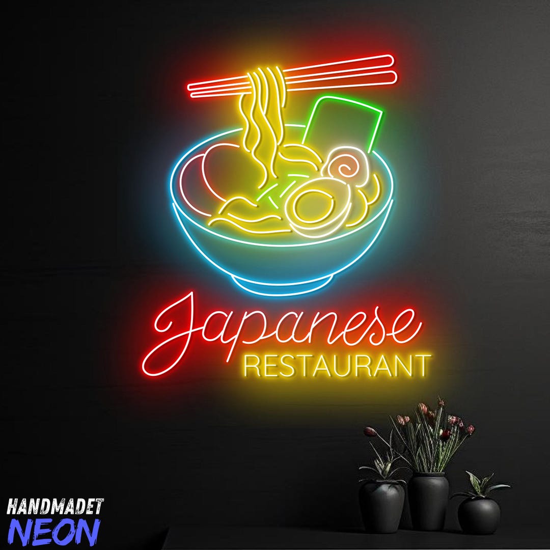 Japanese Restaurant Neon Sign, Ramen Noodle Neon Light, Custom Ramen ...