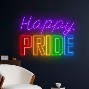 Happy Pride LGBT Neon Sign, Pride Led Sign, LGBT Neon Light, LGBT Pride ...