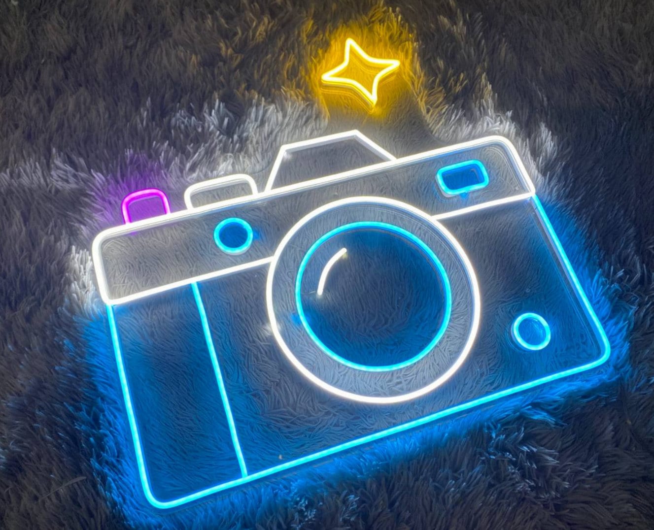 Camera Led Sign Camera Neon Sign Wall Decor Neon Sign - Etsy