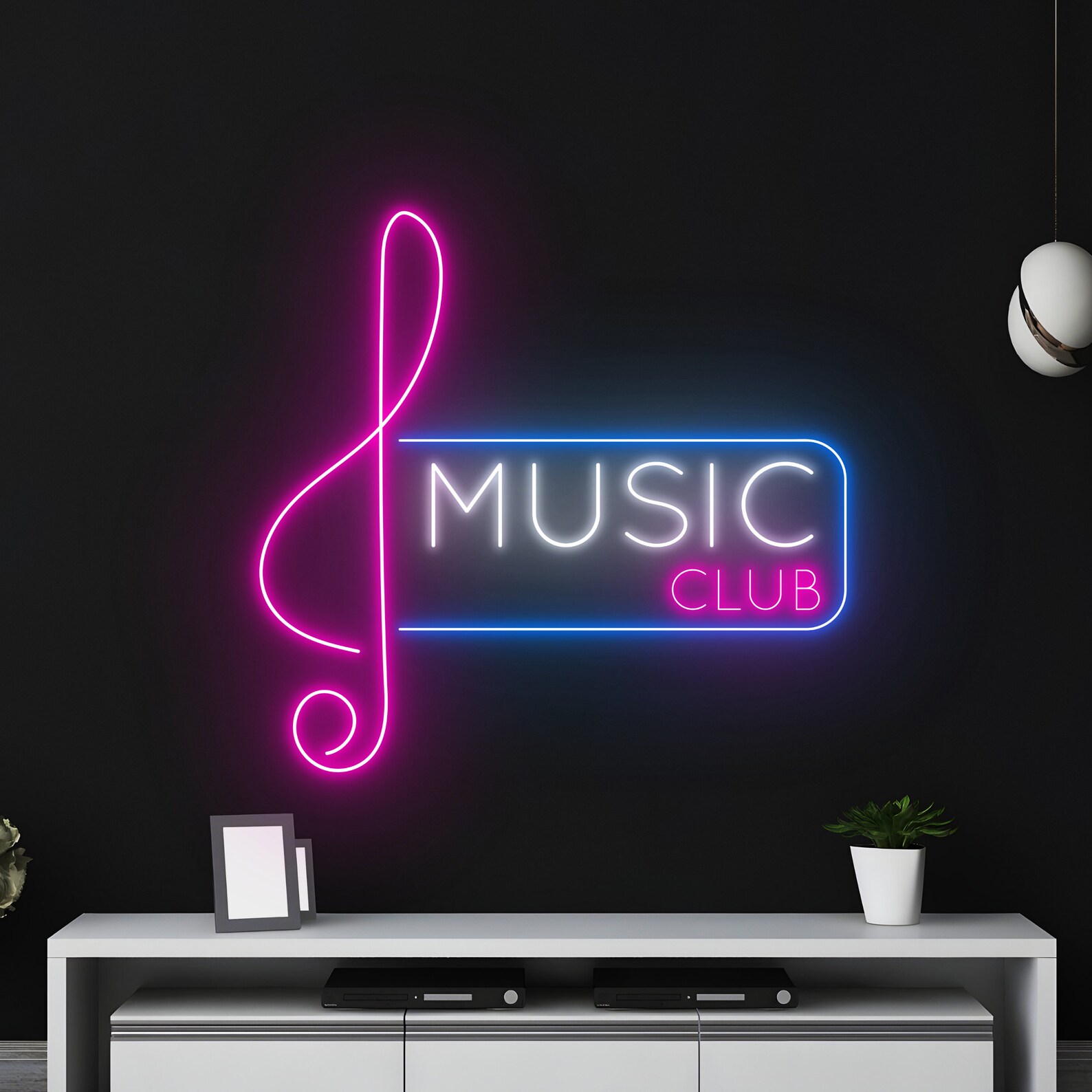 Music Club Neon Sign, Music Note Led Sign, Music Neon Light, Music Show ...