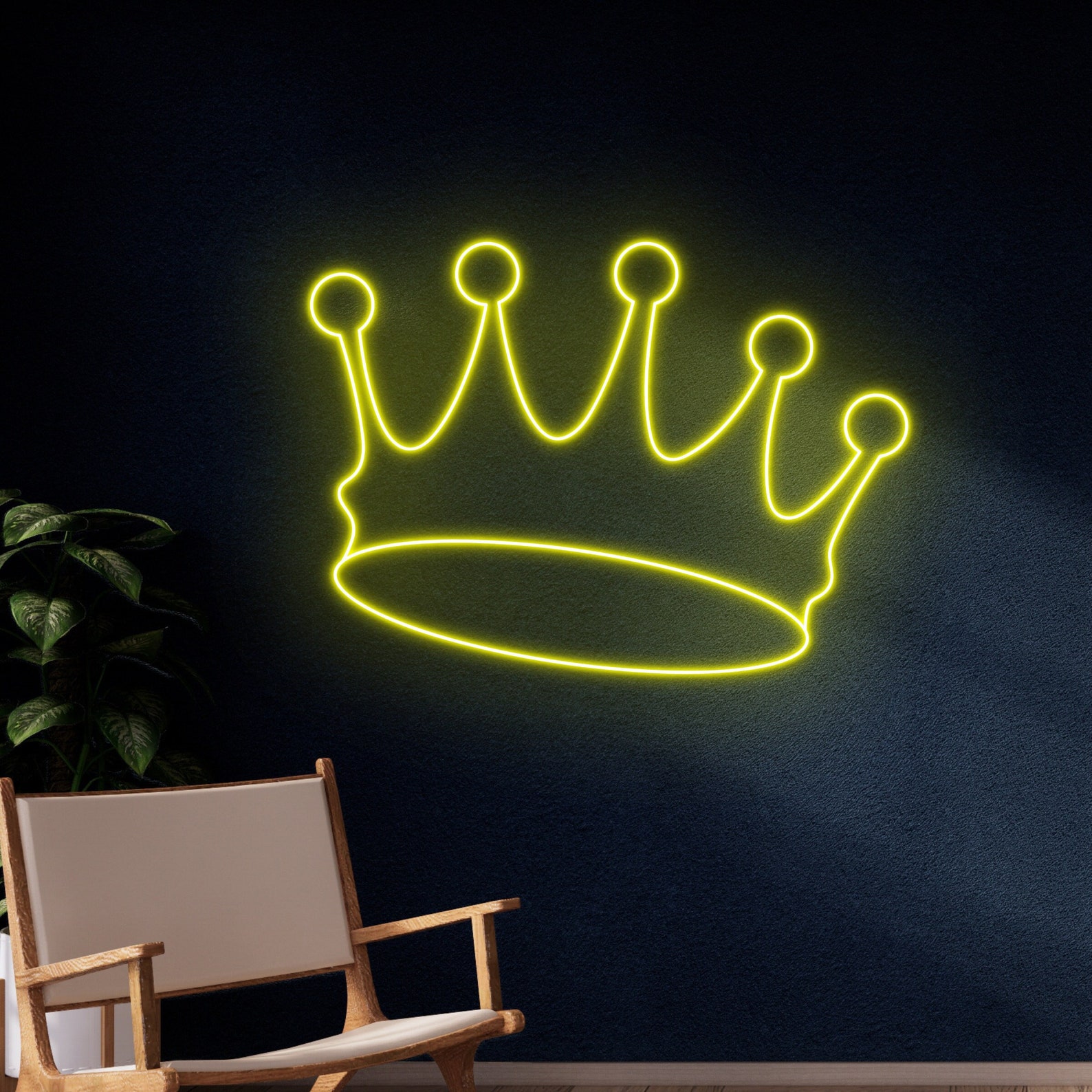 Crown Neon Sign, King Crown Led Sign, Queen Crown Led Light, Royal ...