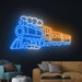 Train Neon Sign, Steam Train Led Sign, Coal Train Led Light, Locomotive ...