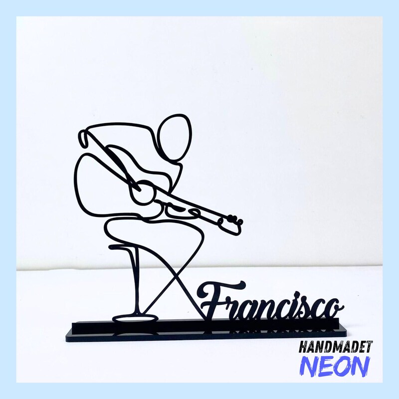 Wire Sculpture Guitar - Etsy