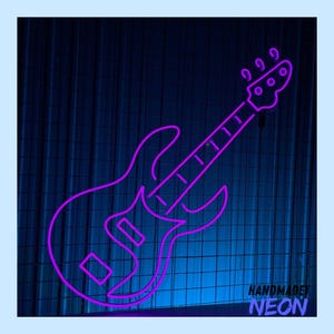 Electric Guitar Neon Sign, Guitar Led Sign, Guitar Neon Light, Music ...