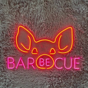 Barbecue Neon Sign, BBQ Party Neon Sign, Custom Neon, Sign for Bar Home ...