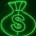 Money Bag Neon Sign Money Bag Led Sign Wall Decor Money Bag - Etsy