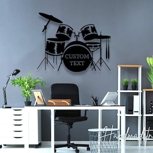 Personalized Music Band Metal Wall Art LED Light - Custom Music Studio ...