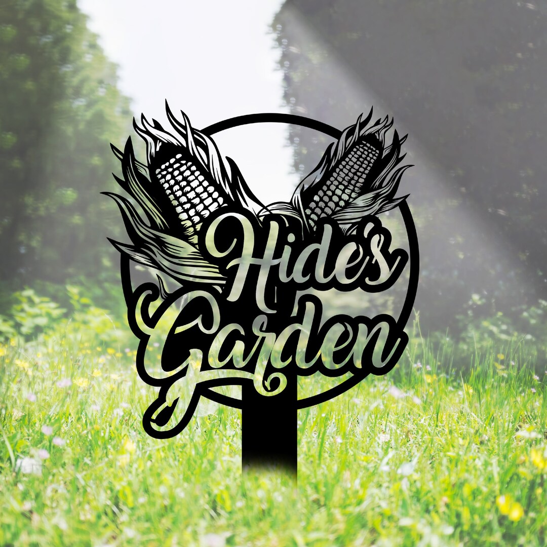 Custom Corn Memorial Stake, Vegetable Stake Metal Sign, Personalized ...