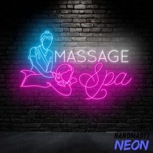 Massage Spa Neon Sign, Acupressure Massage Open Led Sign, Massage Body ...