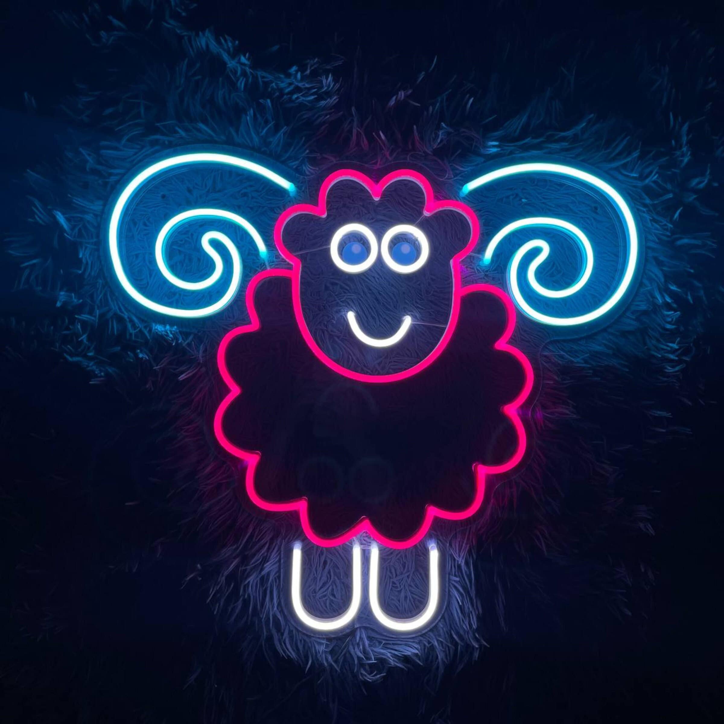 Neon Sheep Marquee Lights