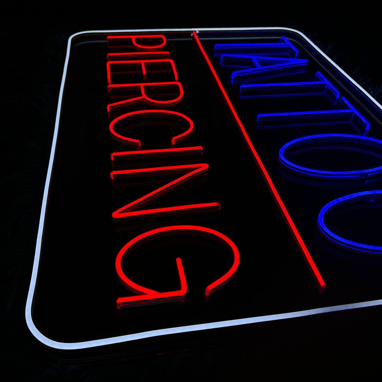 Tattoo Piercing Led Sign, Tattoo Piercing Led Sign, Wall Decor, Bar ...