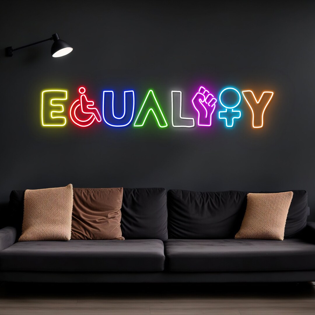 Equality Neon Sign ,LGBT Neon Sign, Pride Led Sign, Wall Decor, LGBT ...
