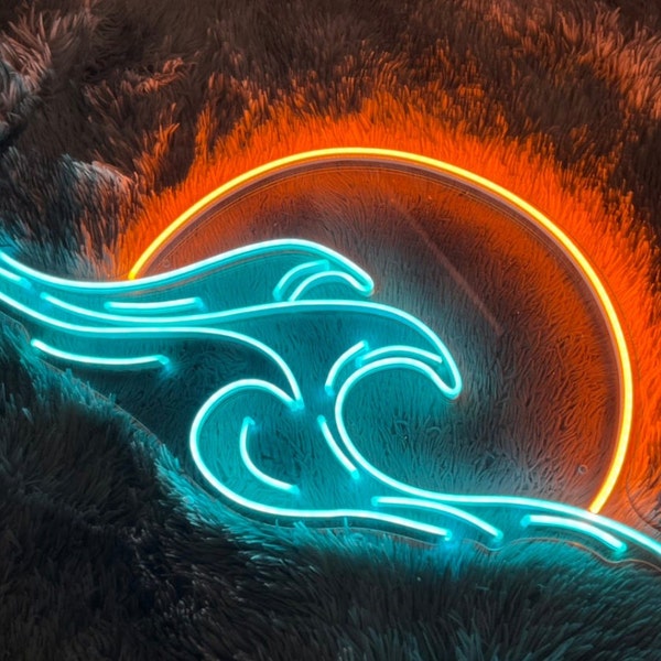 Wave Neon Sign - Etsy