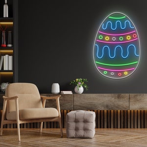 Easter Egg LED Neon Sign, Happy Easter Neon Sign, Easter Neon Led Light ...