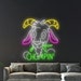 Goat Chompin Neon Sign, Goat Led Sign, Goat Chompin Led Light, Goat ...