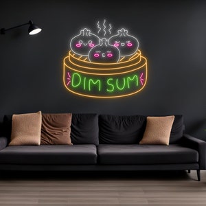 Dimsum Neon Sign, Dimsum Led Sign, Dimsum Led Sign, Custom Neon Sign ...
