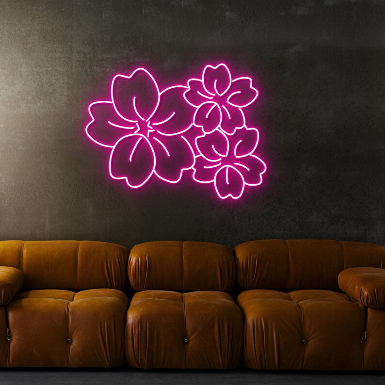 Handmade Cherry Blossom LED Neon Sign sakura Gaming Room - Etsy