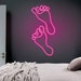 Foot Neon Sign, Human Foot Led Sign, Human Organ Decor Led Light, Foot ...