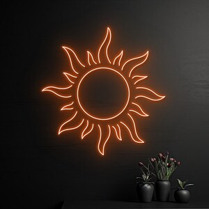 Sun Neon Sign, Sun Shine Led Light, Sunrise Led Sign, Sunset Neon Light ...