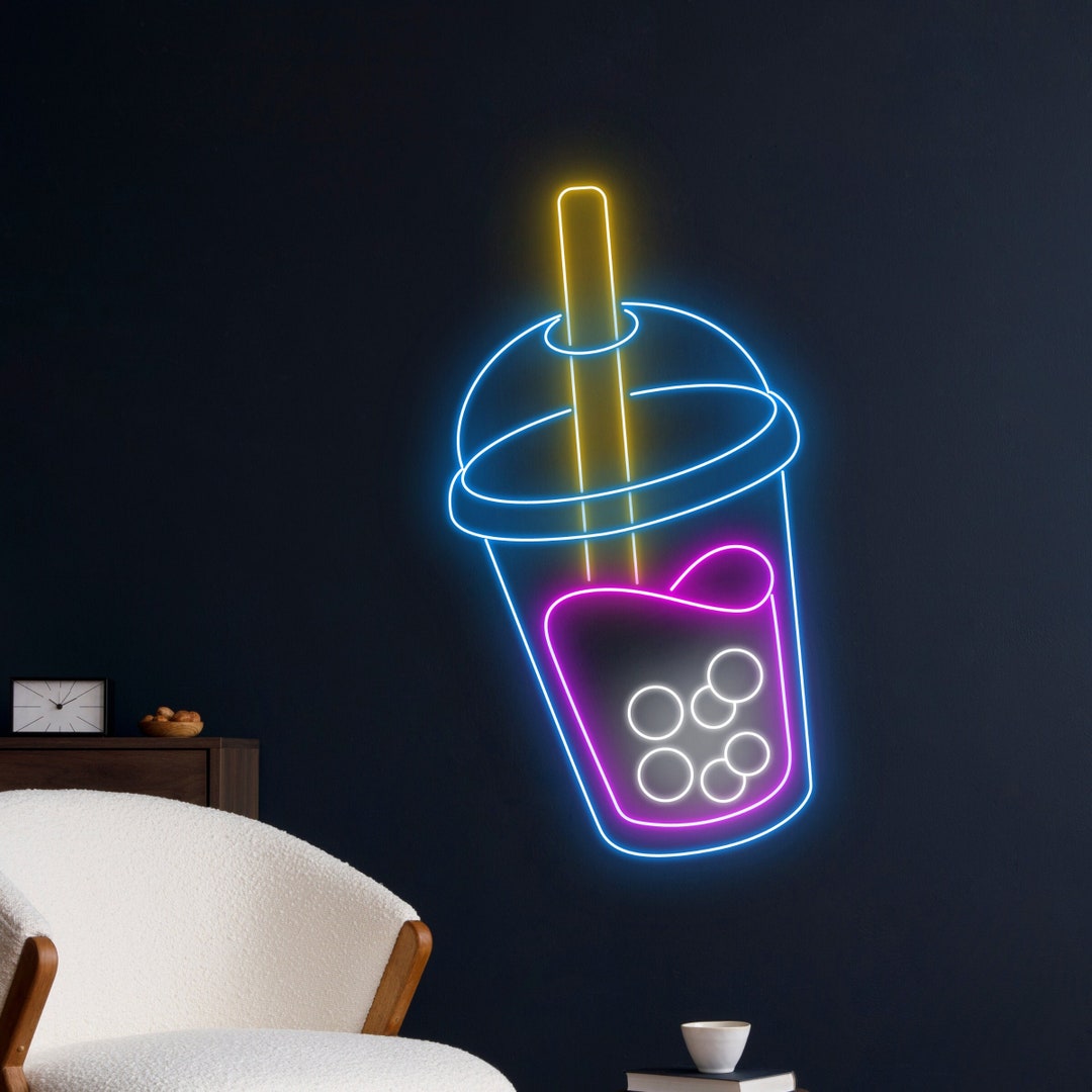 Bubble Tea Neon Sign, Boba Tea Neon Light, Milk Tea Led Sign, Tea Drink ...