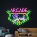 Arcade Game Machine Neon Sign, Game Machine Led Sign, Arcade Led Light ...