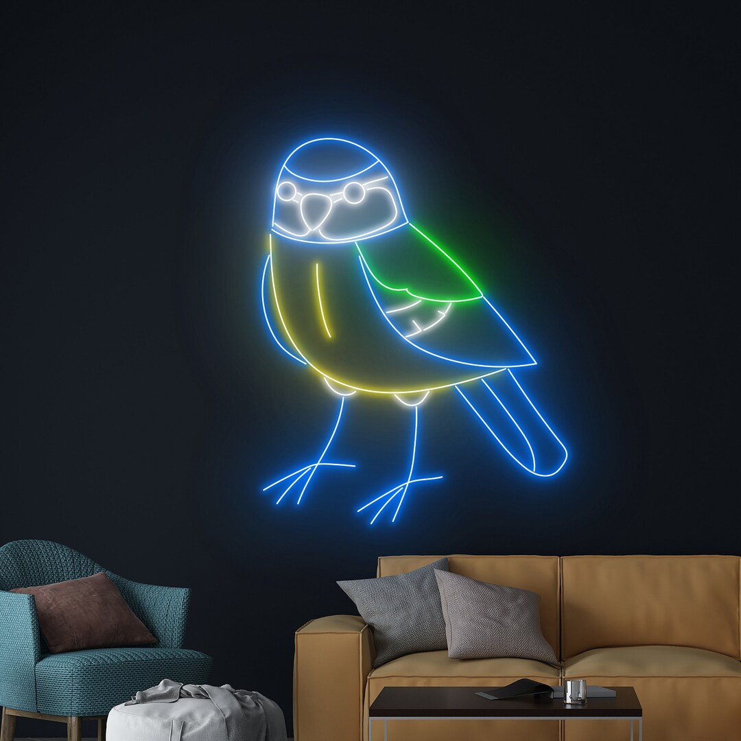 Tit Led Sign, Tit Bird Neon Light, Tit Animal Neon Light, Animal Room ...