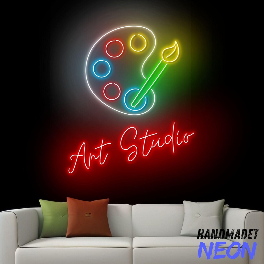 Art Studio Neon Sign, Artist Led Sign, Draw Neon Light, Painting Led ...