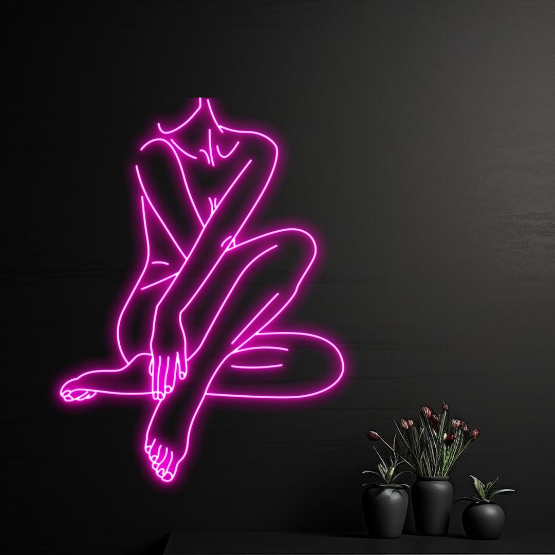 Sexy Girl Neon Sign Womans Body Neon Light Lady Body Etsy