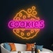 Cookies Neon Sign, Biscuit Led Light, Bakery Shop Cookie Neon Light ...