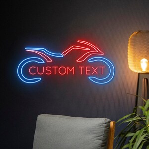 Motorbike Neon Sign, Bike Led Sign, Motorcycle Led Light, Motorsport ...