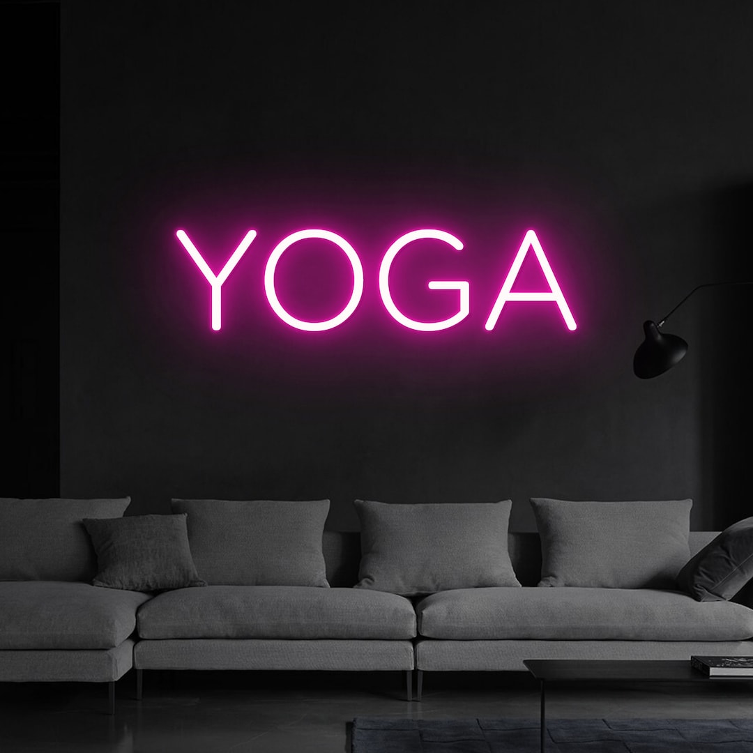 Yoga Neon Sign, Yoga Led Sign, Yoga Led Lights, Gift Neon Sign, Custom ...