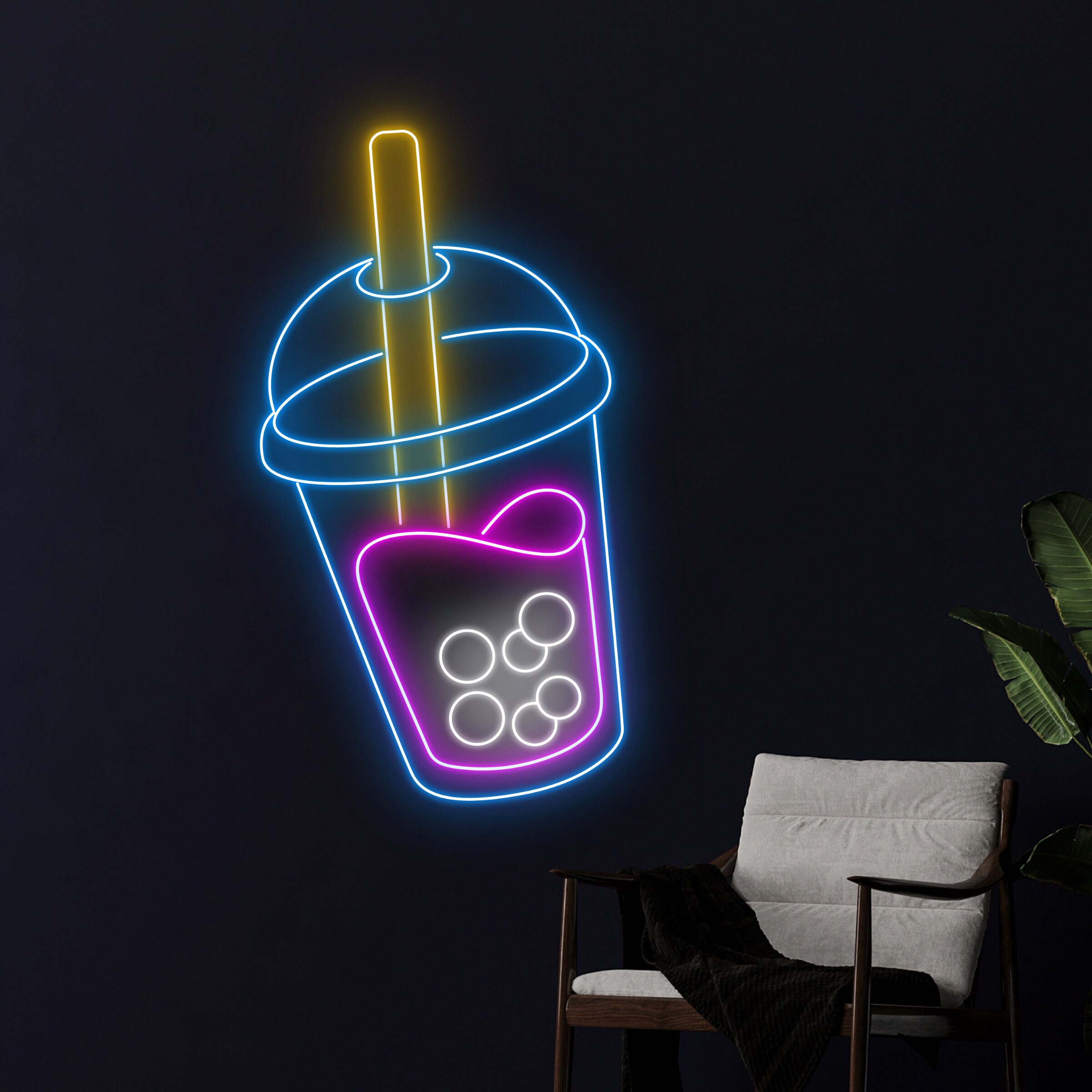 Bubble Tea Neon Sign, Boba Tea Neon Light, Milk Tea Led Sign, Tea Drink ...