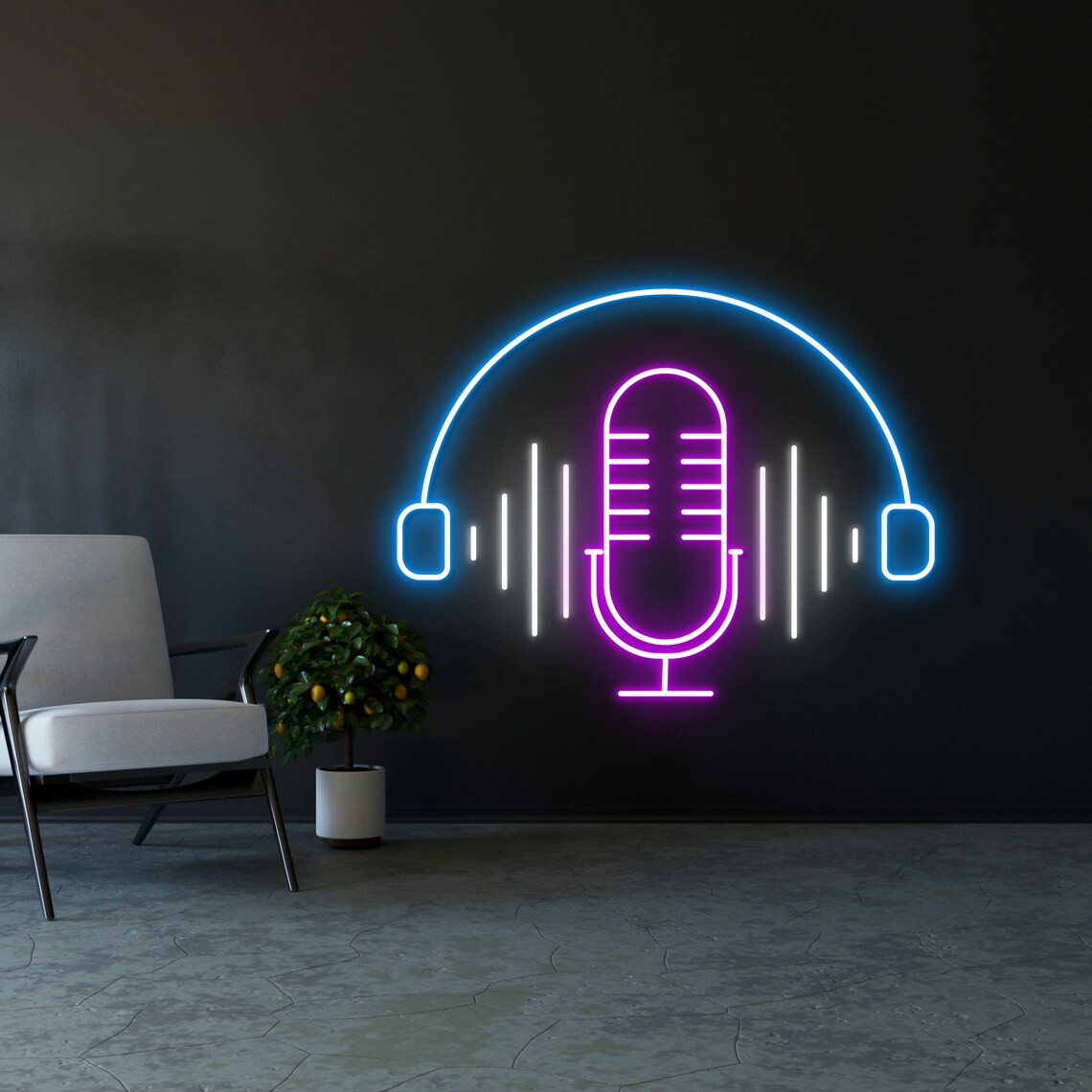 Podcast Neon Sign, Podcast Led Sign, Podcast Led Lights, Custom Name ...