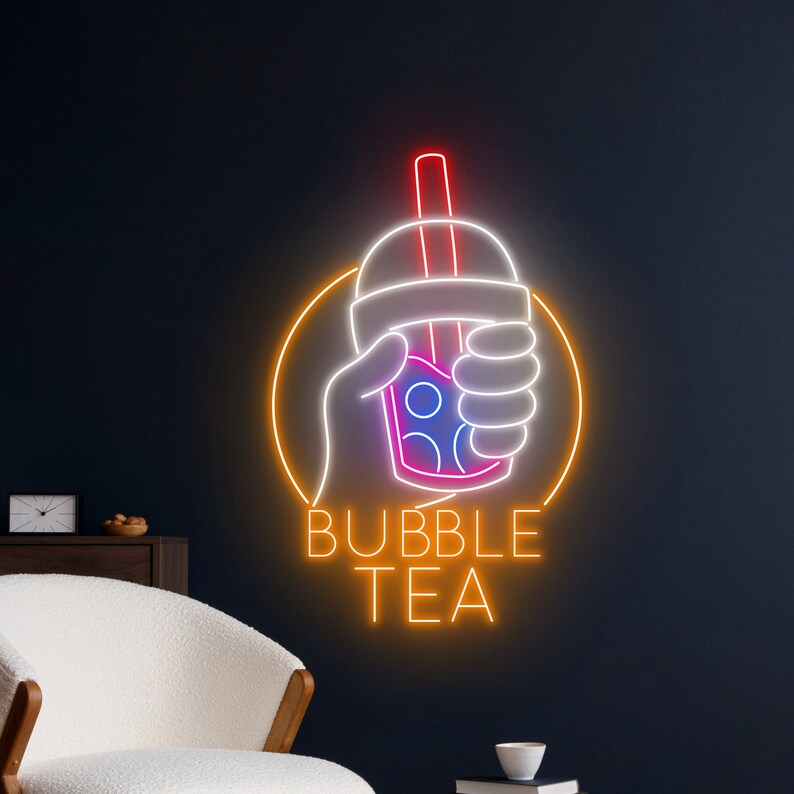 Bubble Tea Neon Sign, Boba Tea Neon Light, Milk Tea Led Sign, Tea Drink ...