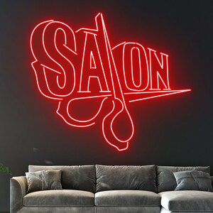 Hair Salon Led Sign, Barber Neon Sign, Hair Studio Led Light, Hair ...