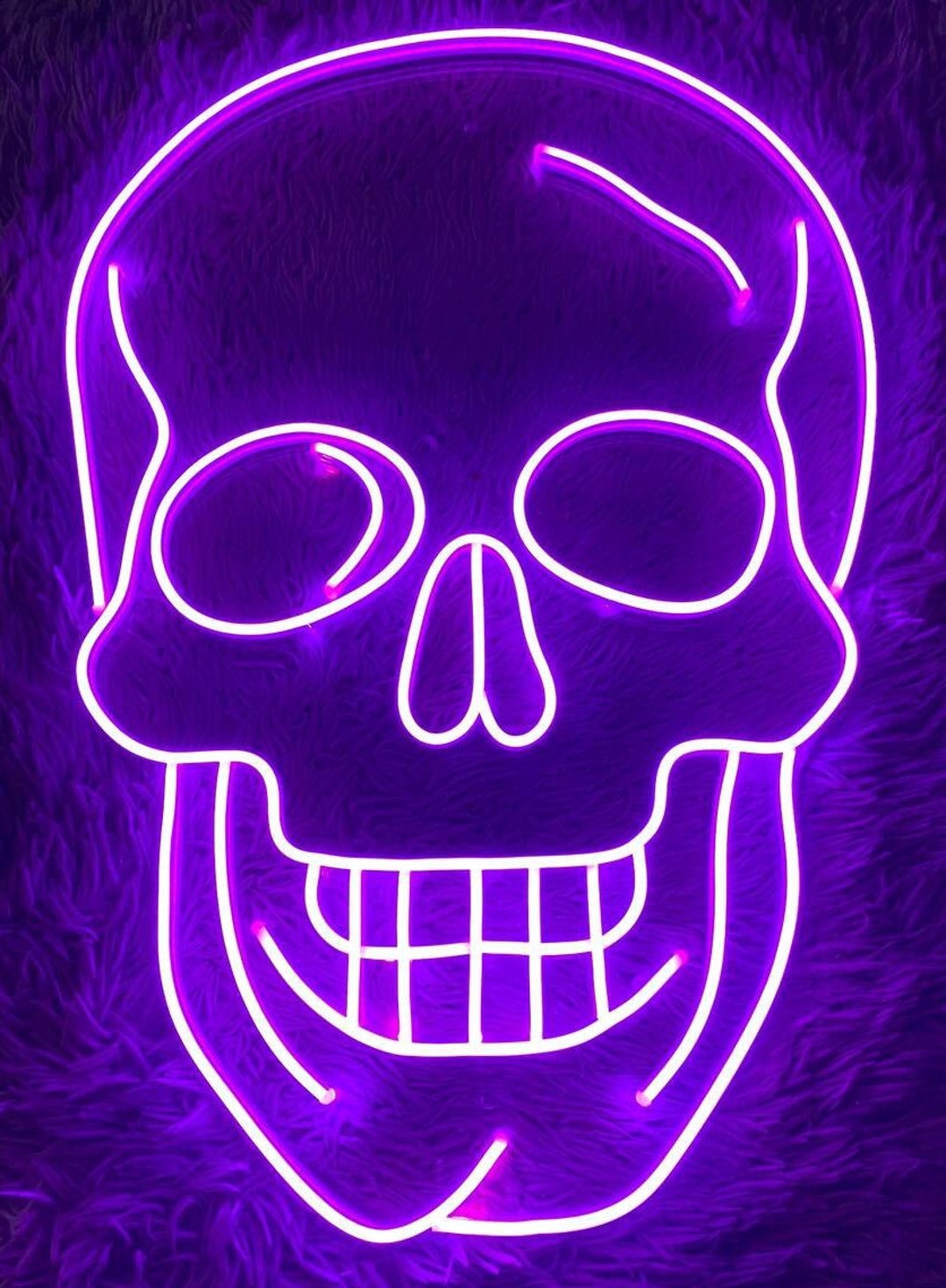 Skull Led Sign, Skull Halloween Led Sign, Wall Decor, Bar Neon Sig ...
